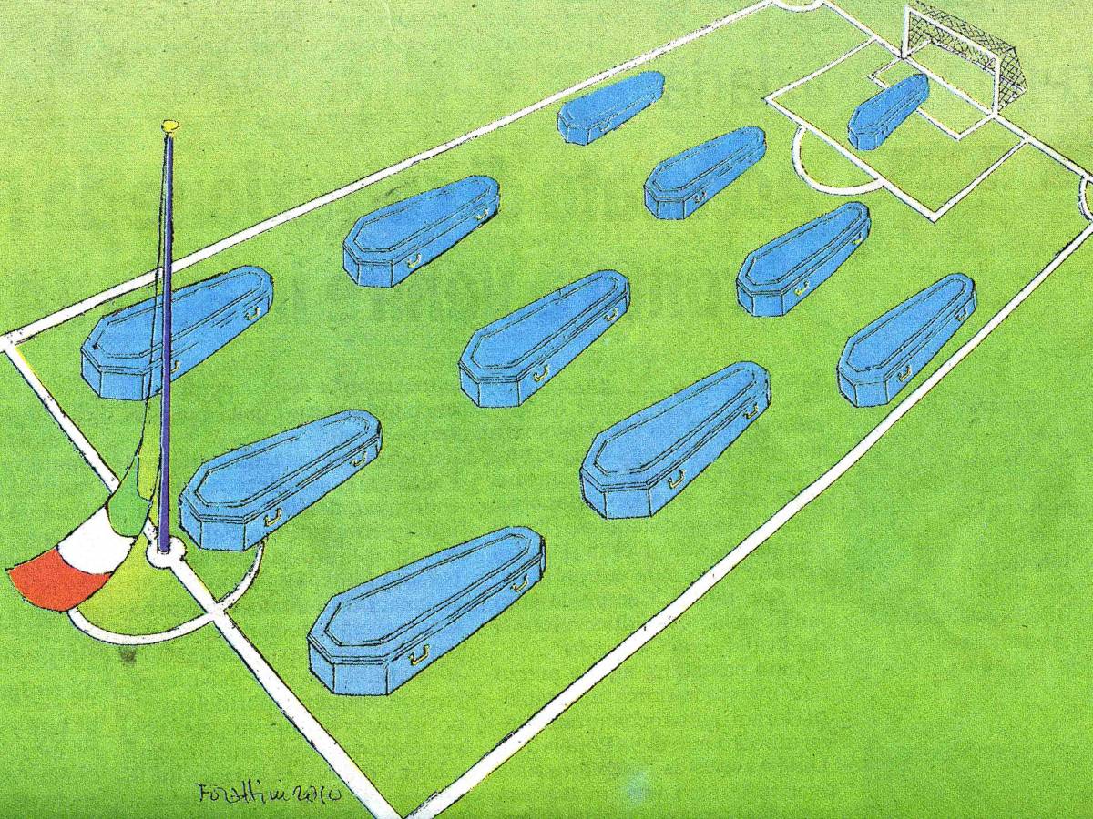 La vignetta di Forattini resuscita gli Azzurri - il Giornale