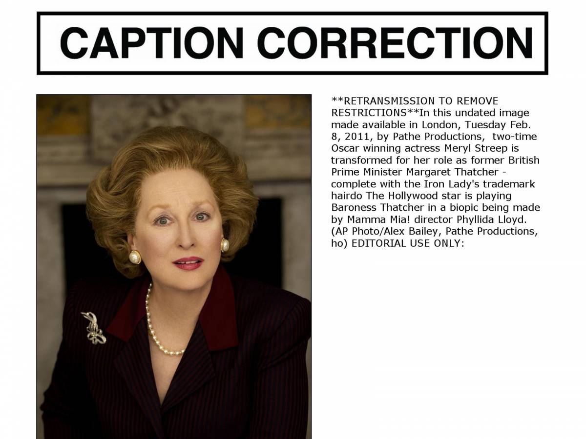 La Streep si trasforma in Margaret Thatcher - il Giornale