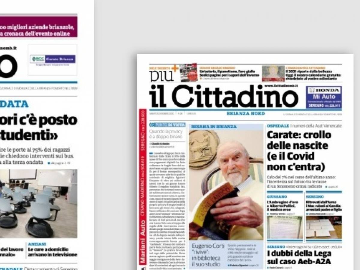 Editoria, l'imprenditore Davide Erba diventa socio unico del Cittadino ...