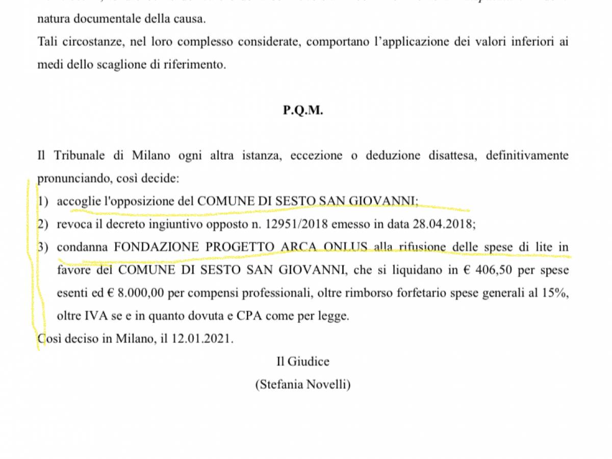 Il giudice dà ragione al Comune. Di Stefano: "Solite irregolarità di Pd ...