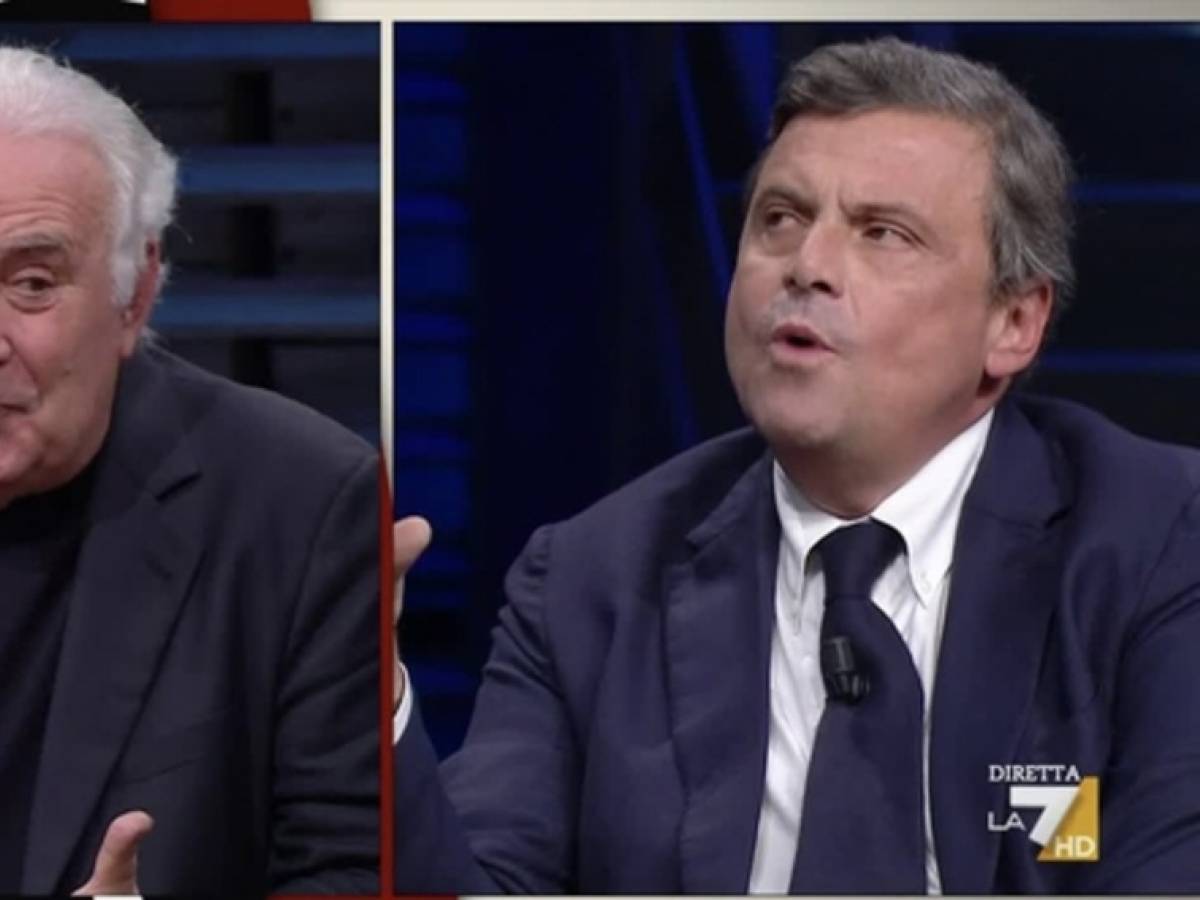 "Potevo venire anch'io...", "Stupido". È scontro tra Santoro e Calenda ...