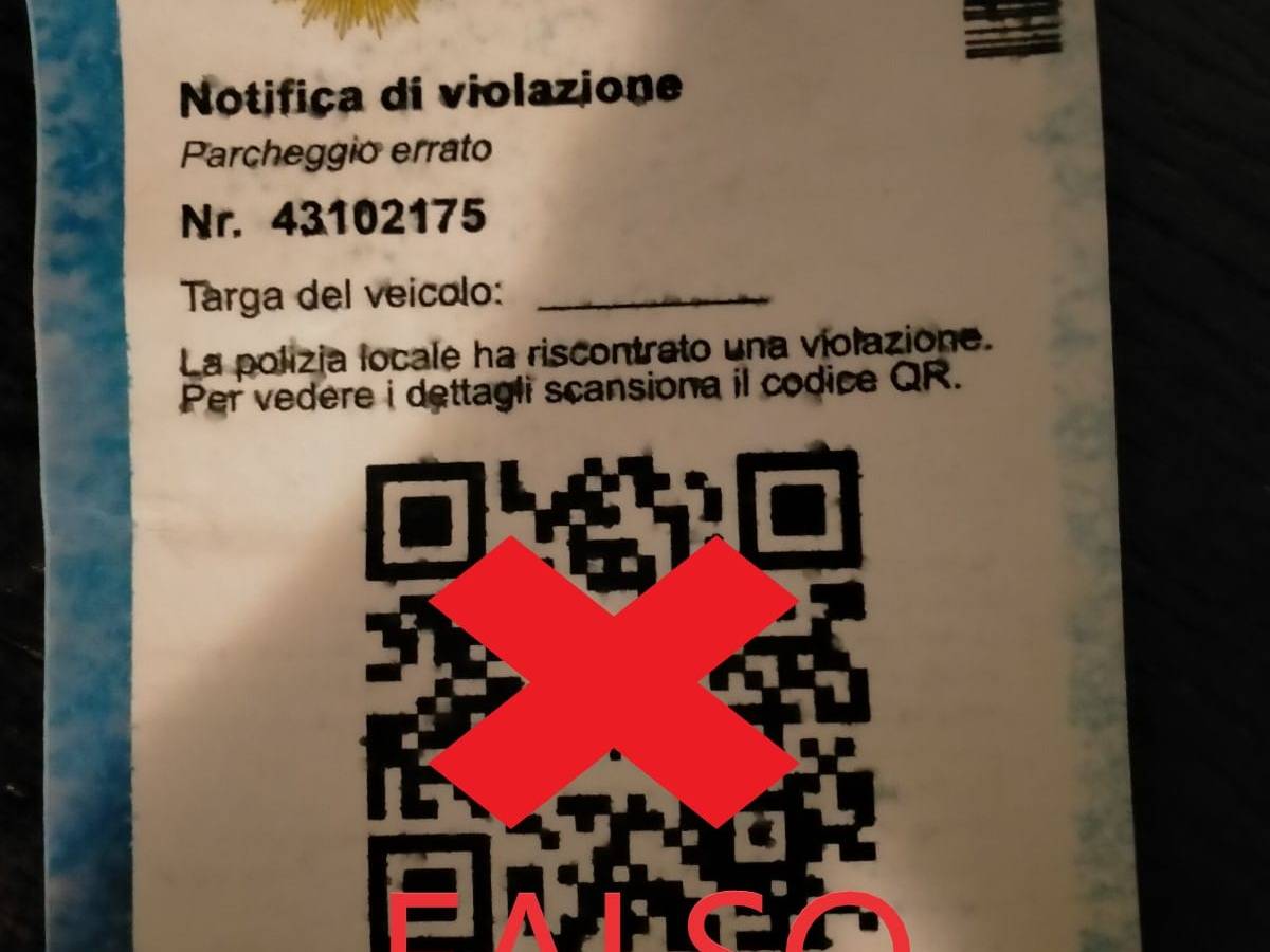 "Non scansionate quel codice". Cosa c'è dietro la finta multa sul ...
