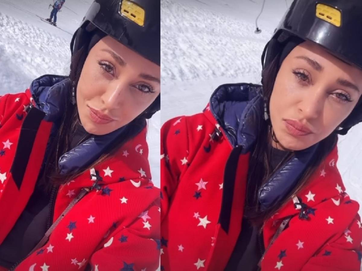 La prima volta di Belen sugli sci: "Disagio totale voglio tornare a ...