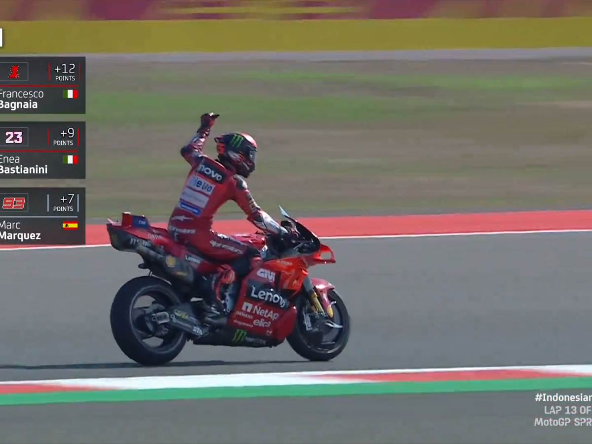MotoGP, in Indonesia Bagnaia vince la sprint race, pole position per Martin - il Giornale