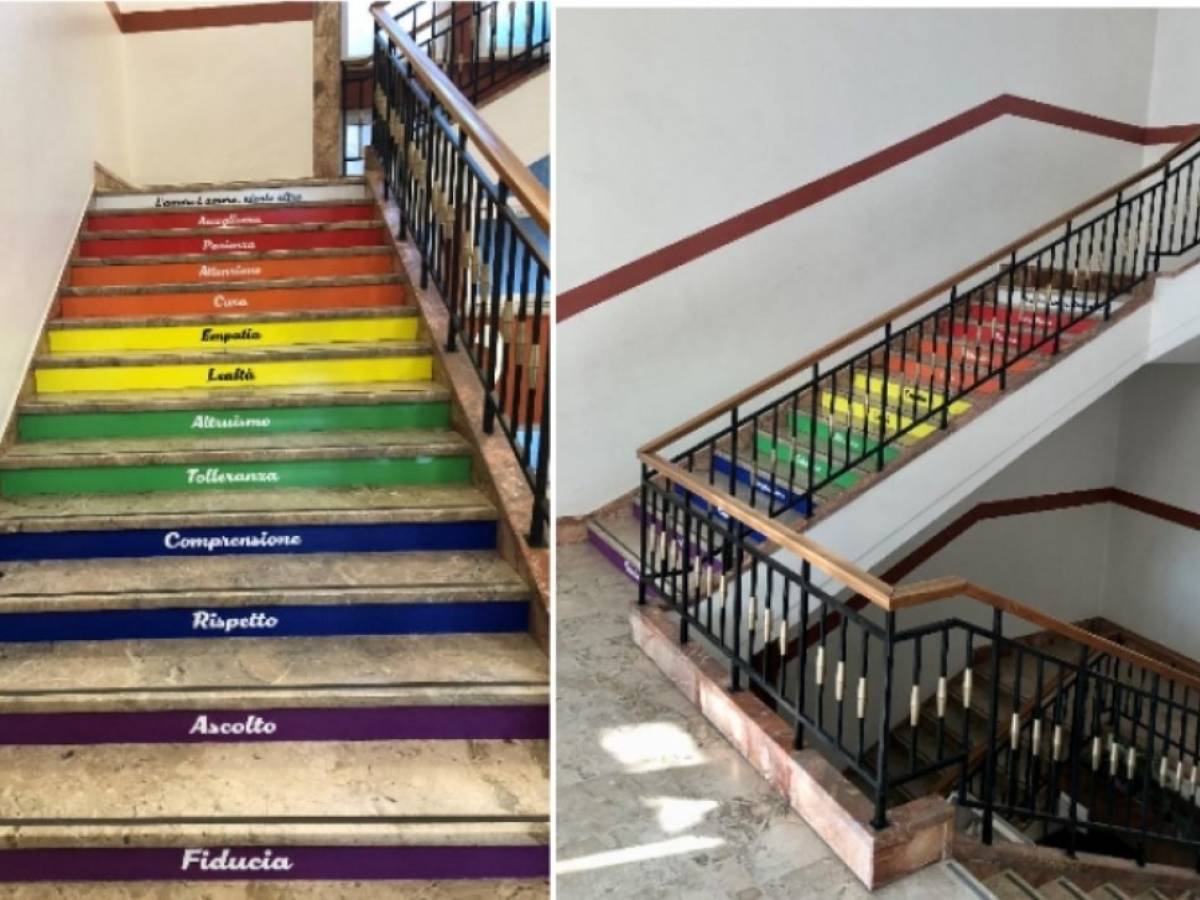 "Omofobo". 13enne punito per il "no" alla scala Lgbt: caos a Verona ...