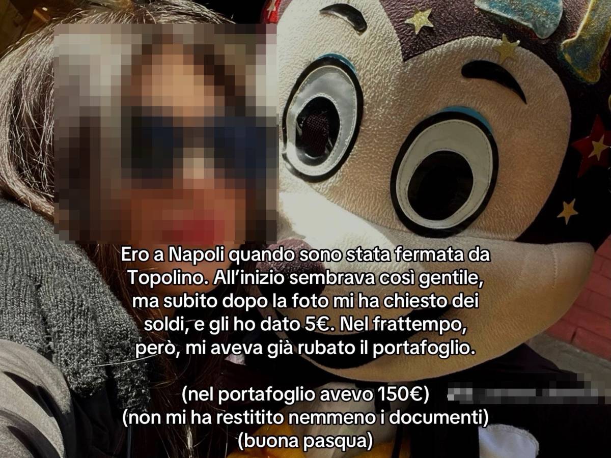 Portafogli rubati ed estorsioni: Topolino semina il panico a Napoli ...