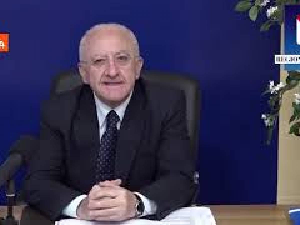 VIDEO: De Luca commenta discorso Conte: "Si è attribuito l'appellativo ...