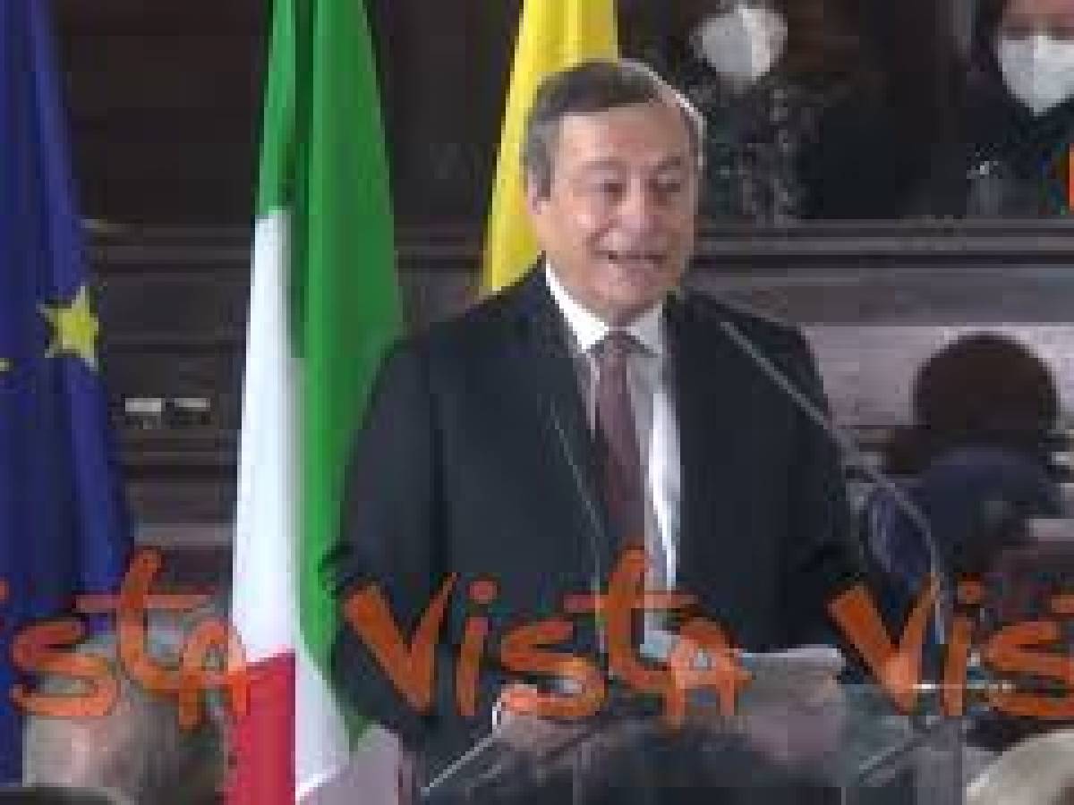 VIDEO: Draghi: "Per costruire futuro servono ingegno e immaginazione ...