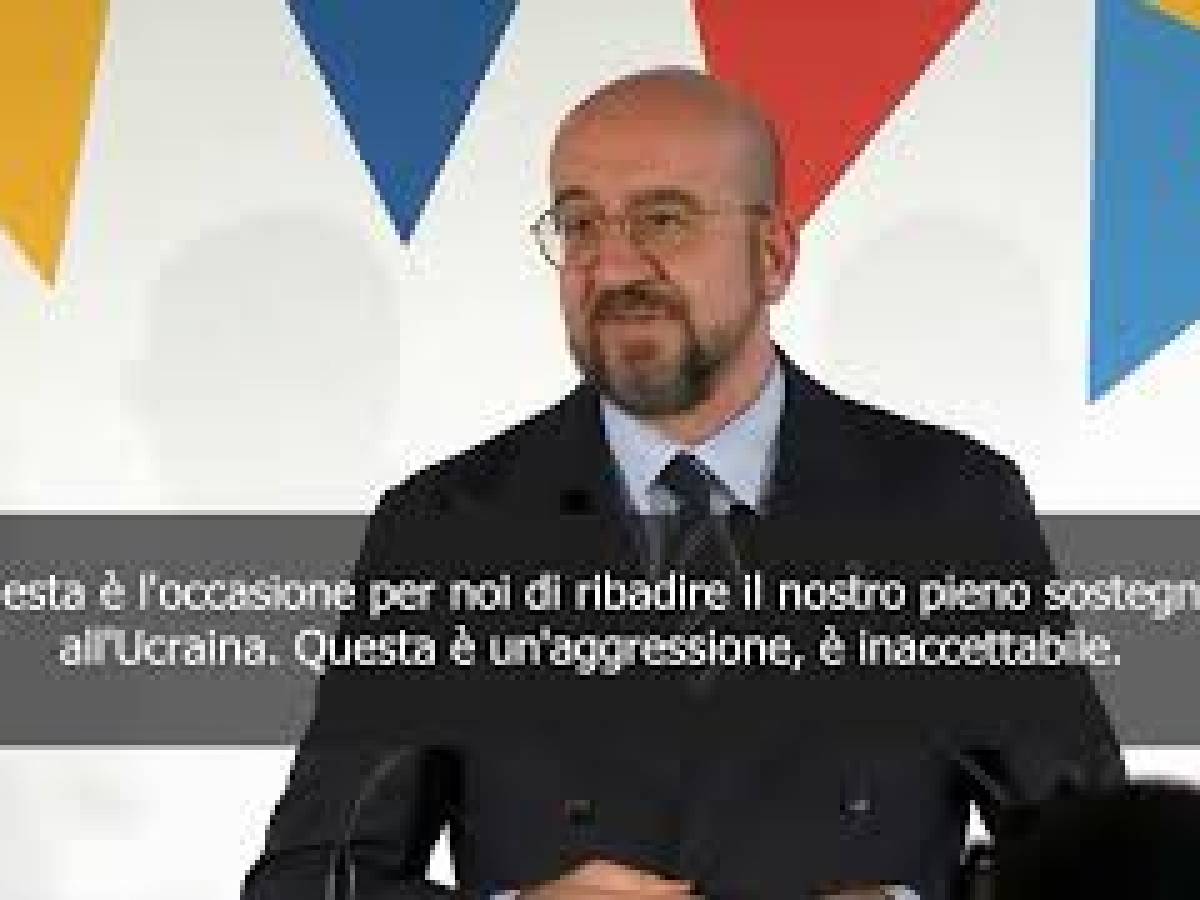 VIDEO: SOTTOTITOLI Michel: "Determinati a sostenere l'Ucraina" - il ...