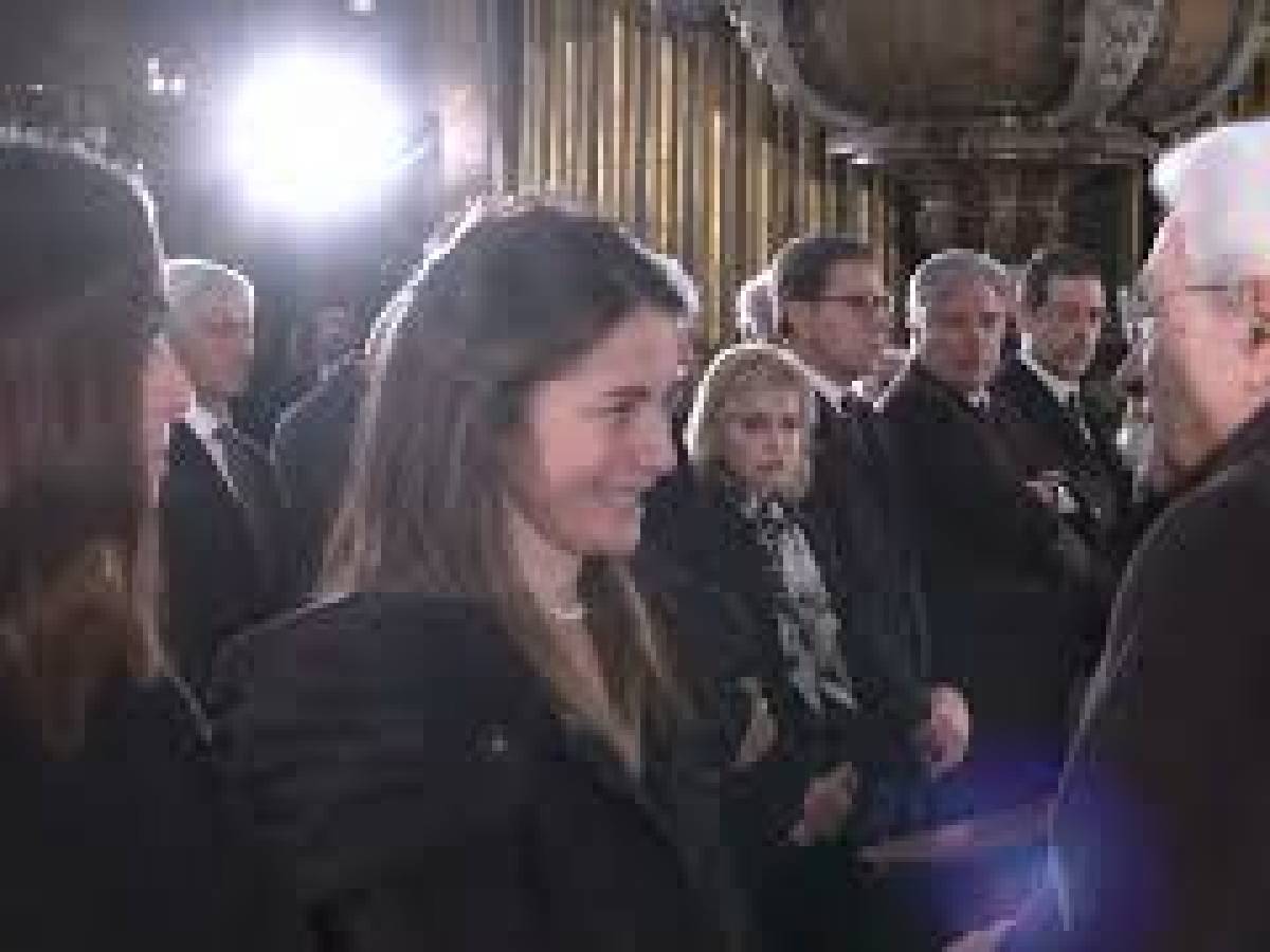 VIDEO: Mattarella ai funerali di Stato di Franco Frattini - il Giornale