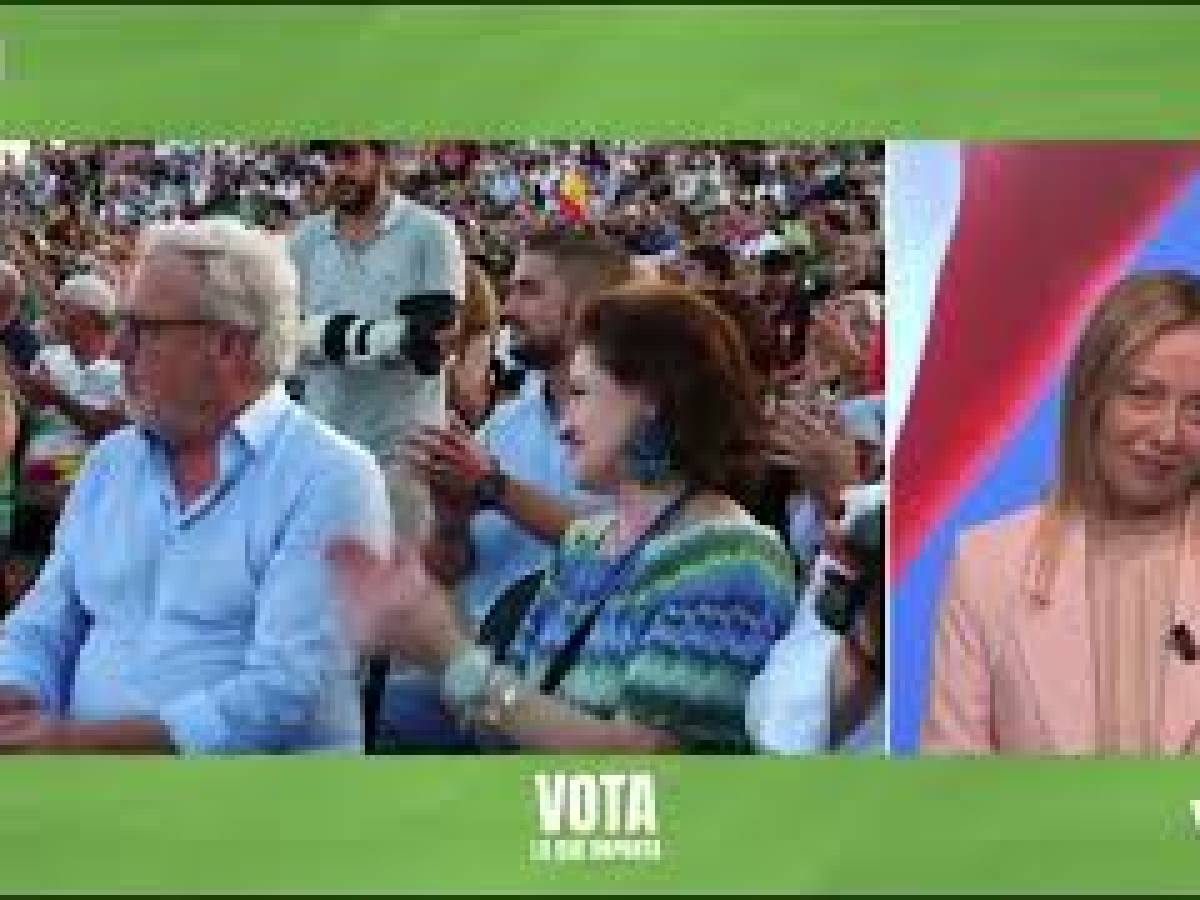 VIDEO: Meloni a Vox: "Non abbiate paura di votare con la vostra testa ...
