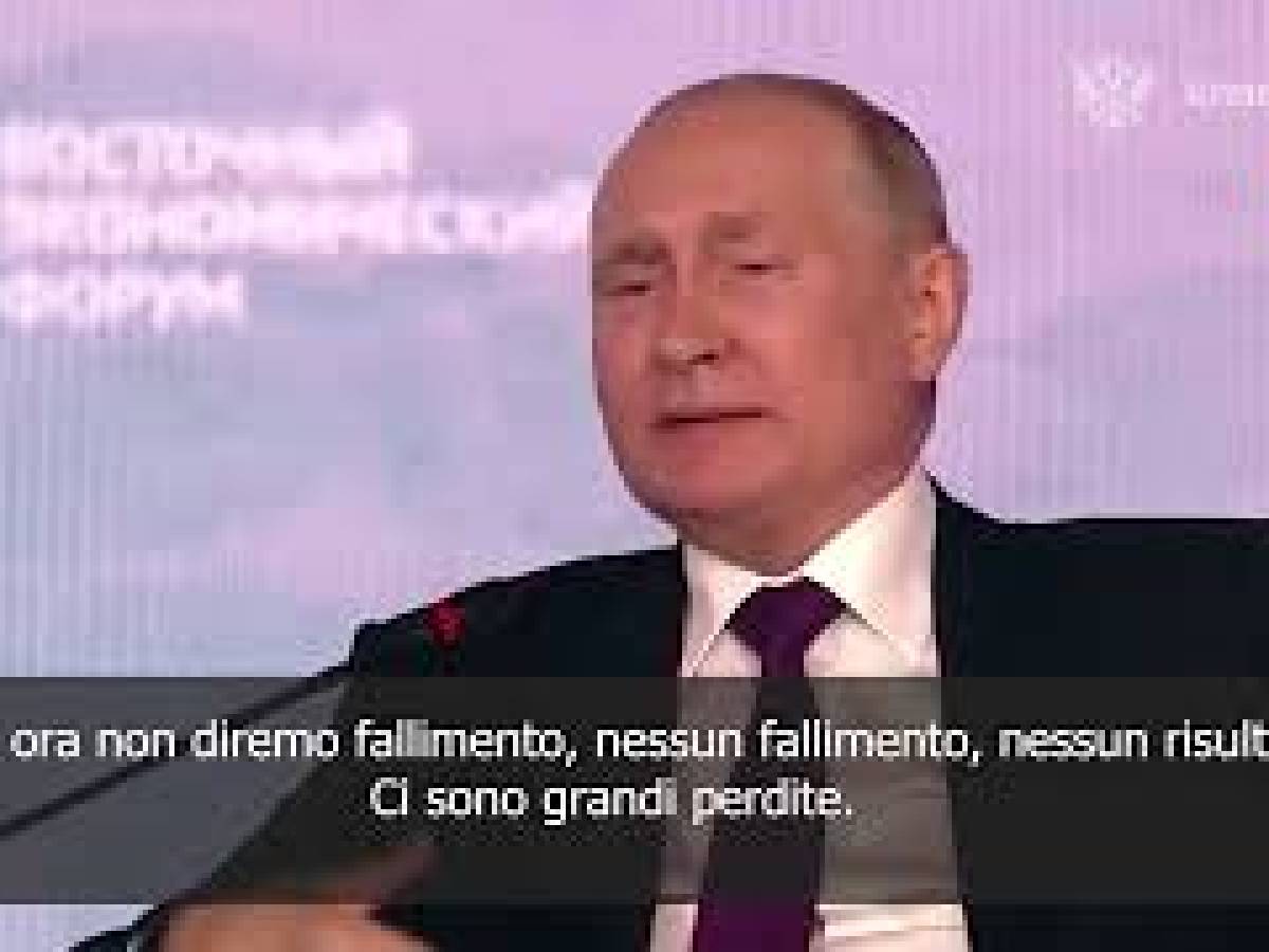 VIDEO: SOTTOTITOLI Putin: Da Ucraina nessun risultato nella controffensiva - il Giornale