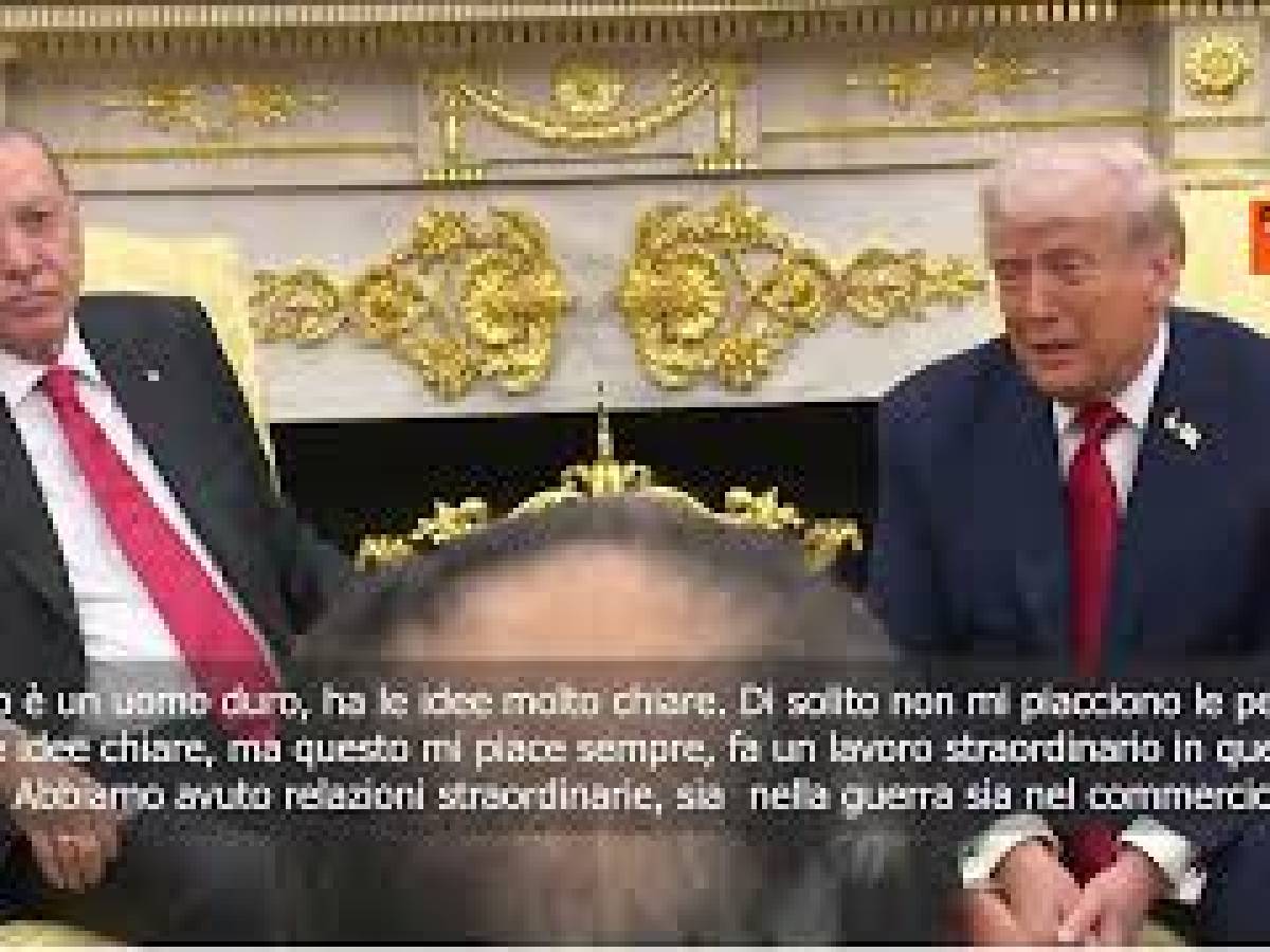 VIDEO: Trump: Con Erdogan rapporto straordinario sia nel commercio che ...