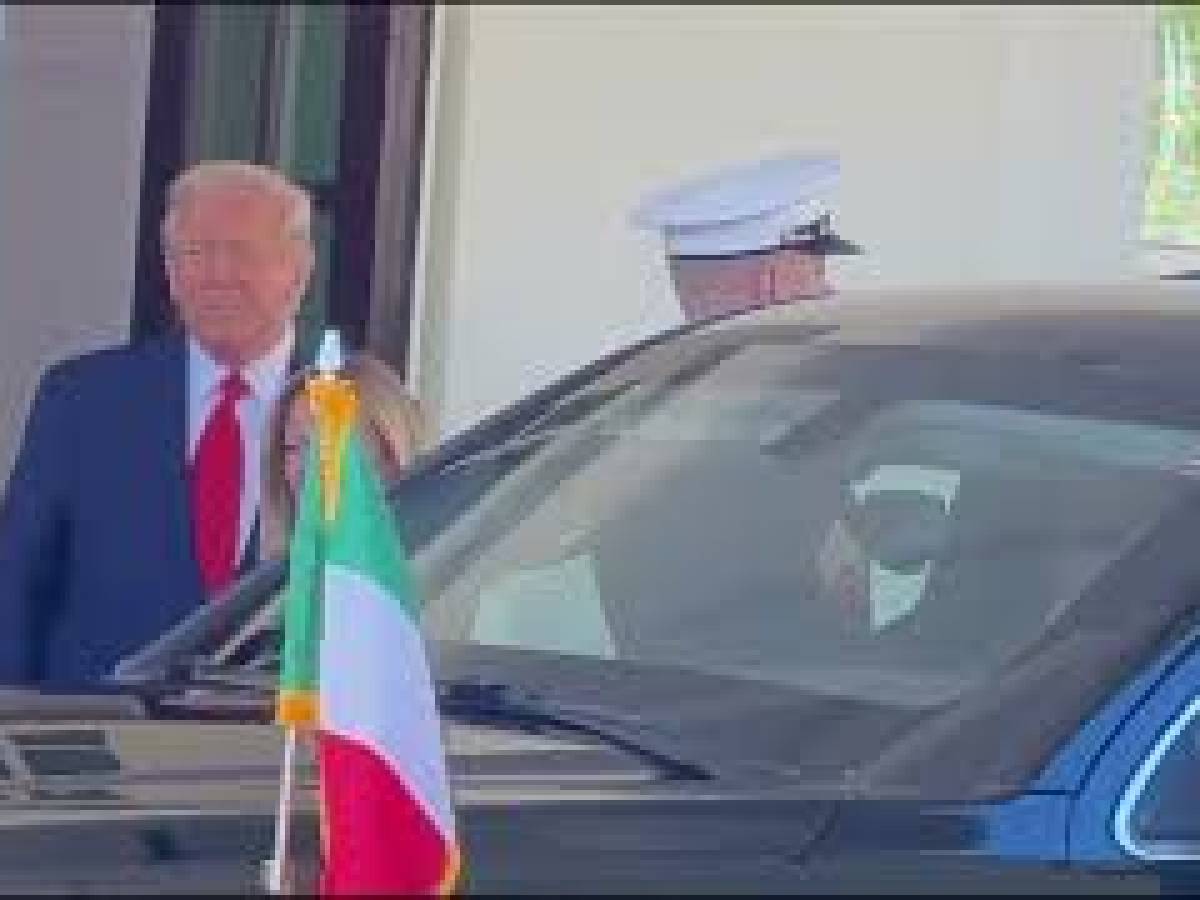 VIDEO: "Grande persona", Trump accoglie Meloni alla Casa Bianca nel ...