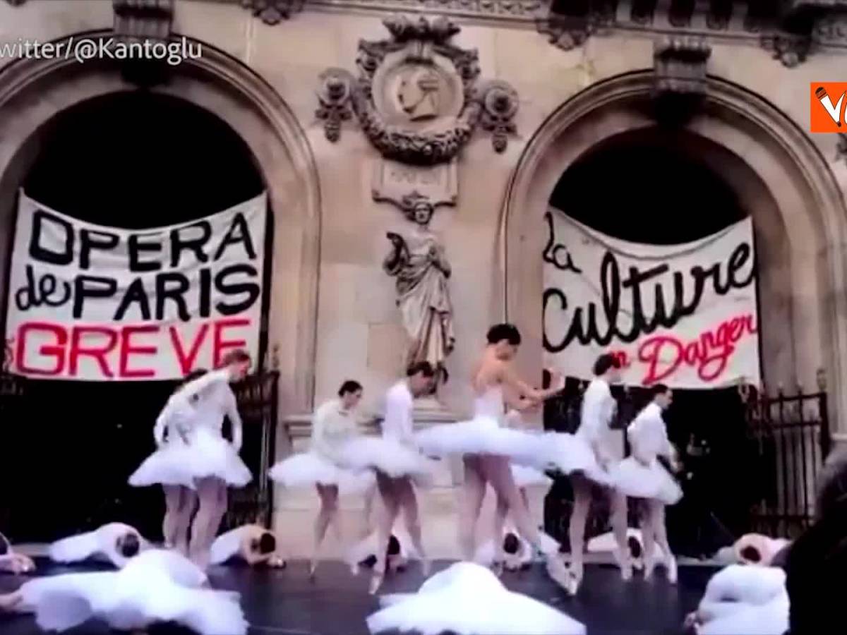 VIDEO: Ballerine dell’Opera di Parigi in strada con Lago dei Cigni ...